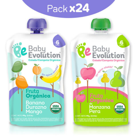 Compota orgánica Frutas por 24 | BabyEvolution